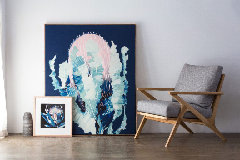 Artist Anya Brock, Original Art for Sale, Paintings of Proteas