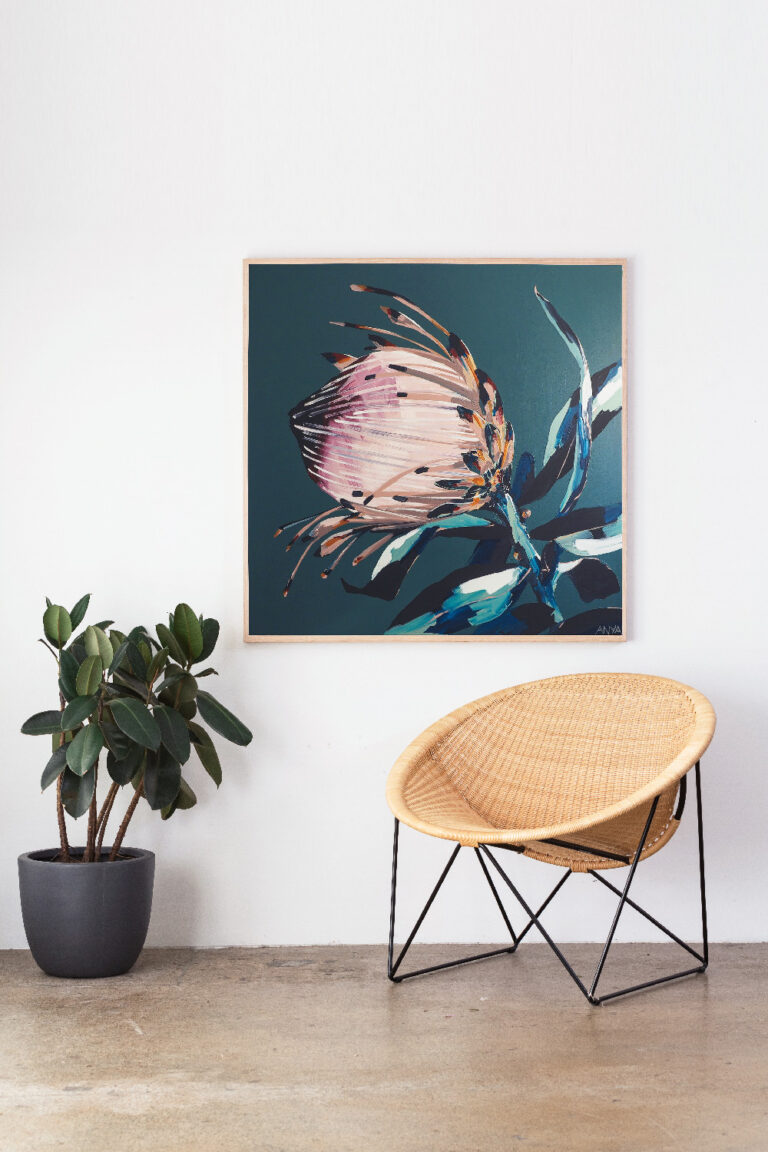 Artist Anya Brock, Original Art for Sale, Paintings of Proteas